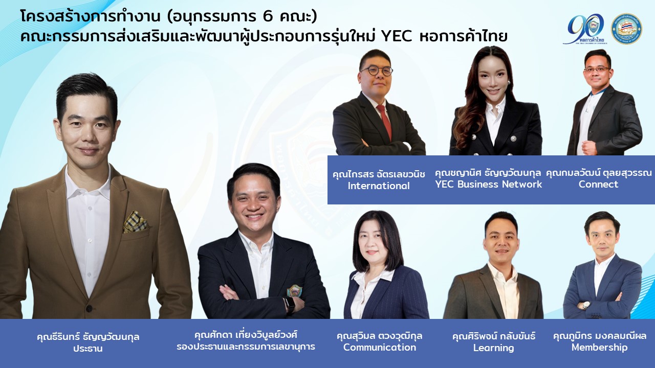 เกี่ยวกับ YEC - หอการค้าไทยและสภาหอการค้าแห่งประเทศไทย